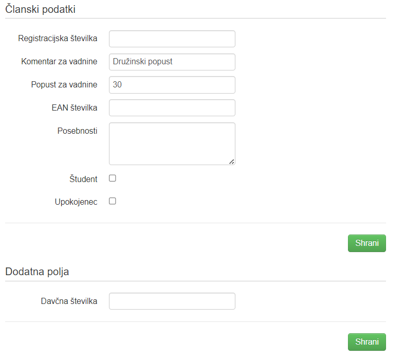 Iframe online prijavnica – Datastat d.o.o.